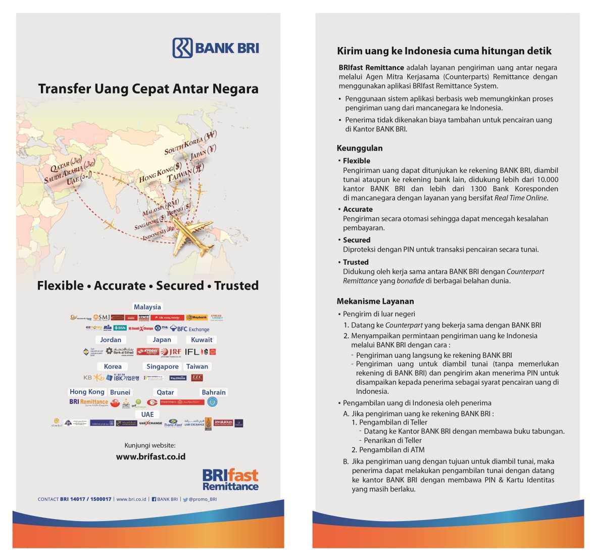 Pengiriman Uang ke Indonesia | BRIfast Remittance Site